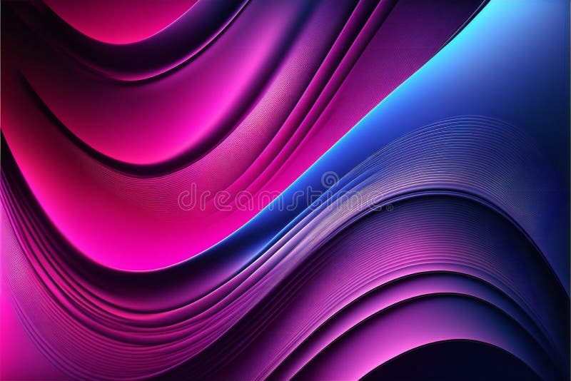 Horizontal Artistic Colorful Abstract Wave Background, Creative Digital ...