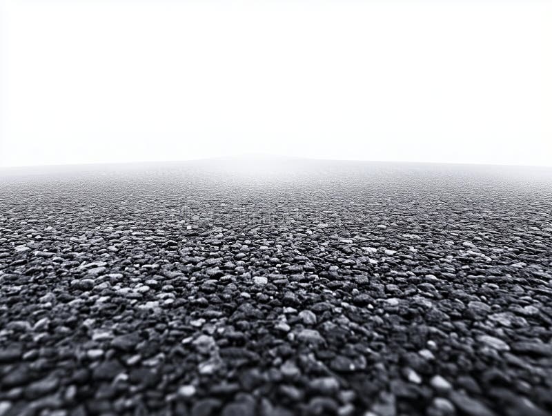 Horizontal Asphalt Floor Isolated on White Background Creating a ...