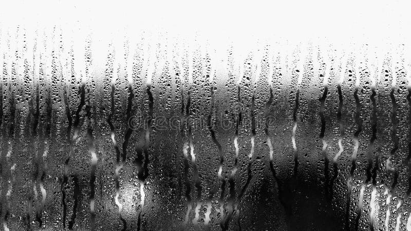 Horizontal Background of Condensation on Transparent Glass with High ...