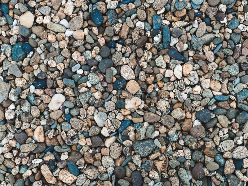 Horizontal Background: Small Stones of Different Colors Close-up Stock ...