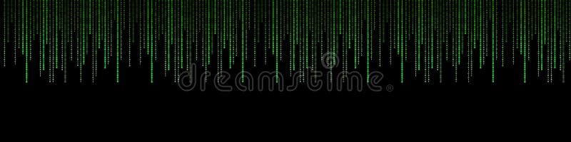 Horizontal Background with Matrix Binary Digital Digits of Different ...