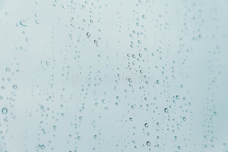 Horizontal Background of Some Rain Drops Over a Crystal Surface Stock ...