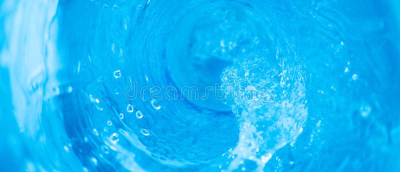 Horizontal Background with a Stream of Blue Clear Water Stock Image ...