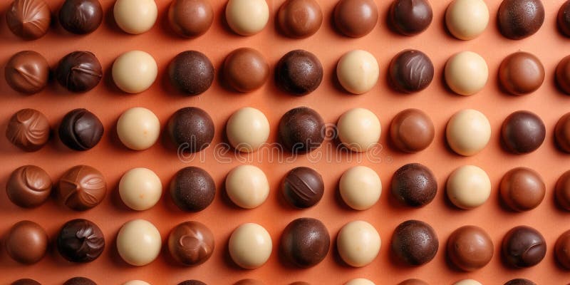 Different Types of Chocolate and Chocolates, Lots of Sweets, Top View ...