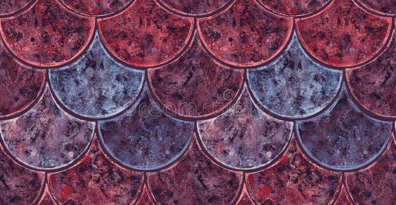 Horizontal Banner. Lilac Ceramic Tile with a Beautiful Texture, Fish ...