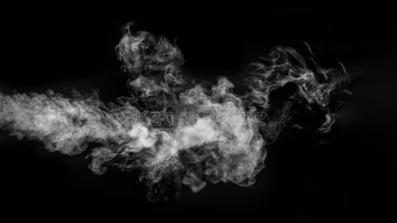 Horizontal Banner with Steam or Smoke in the Form of a Mystical ...