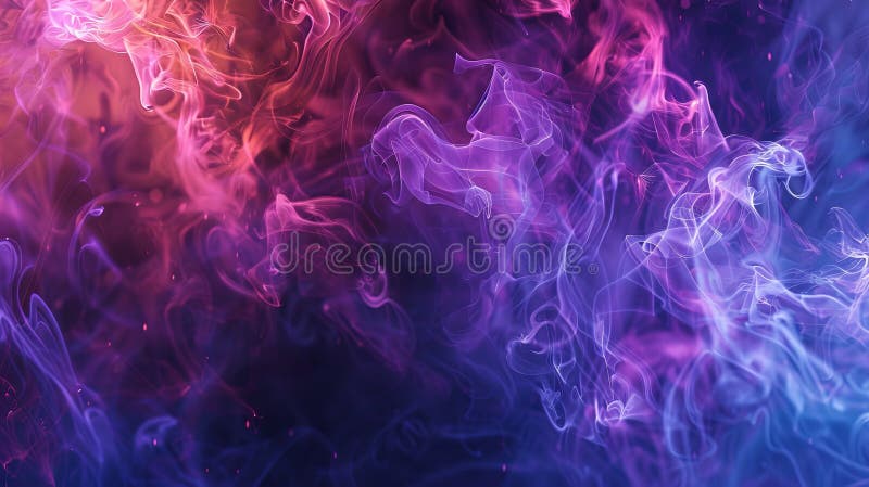 Horizontal Banner Template with Smoke in Transparent Color Stock Photo ...