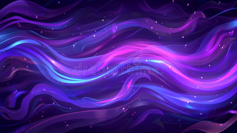 Horizontal Banner Template with Transparent Waves. Stock Photo - Image ...