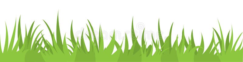 Horizontal Banner with Young Green Grass. Stock Vector - Illustration ...