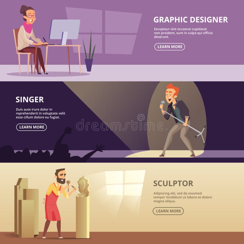 Vector of singer stock vector. Illustration of performer - 120391932