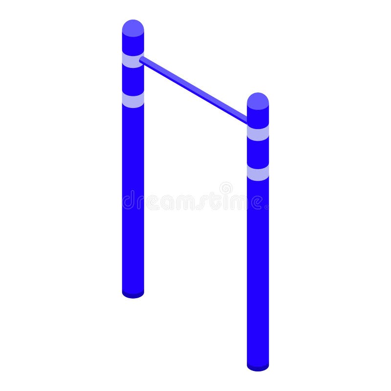 Horizontal Bar Icon Isometric Vector. Street Workout Stock Vector ...