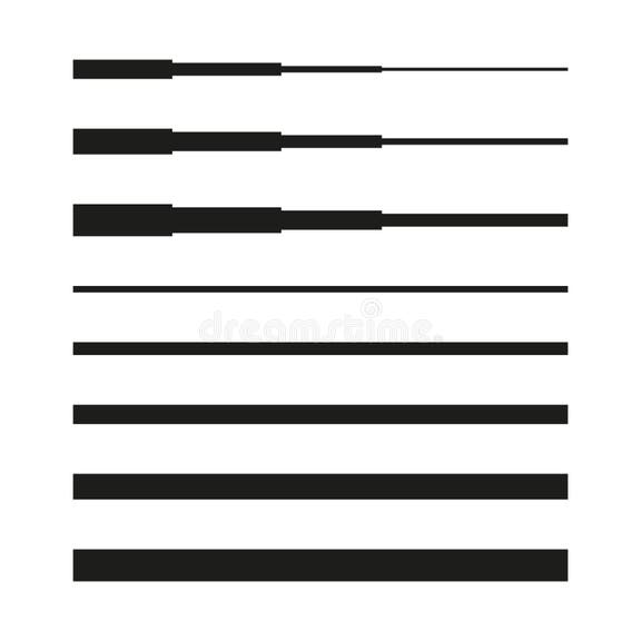 Horizontal Bar Icon Set. Minimal Divider Lines. Graphic Line Separators ...