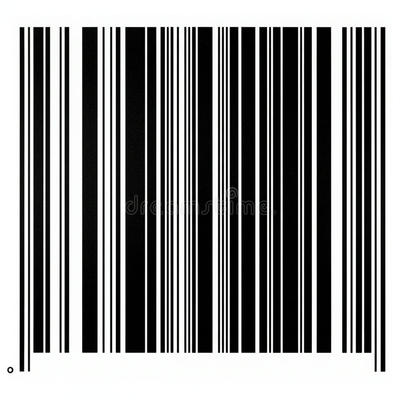 Horizontal Barcode Consisting of Multiple Black Vertical Lines of ...