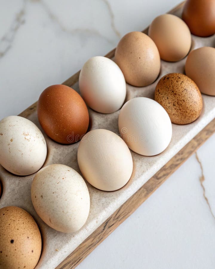 Horizontal Base with Natural Eggs Stock Photo - Image of rustic, eating ...