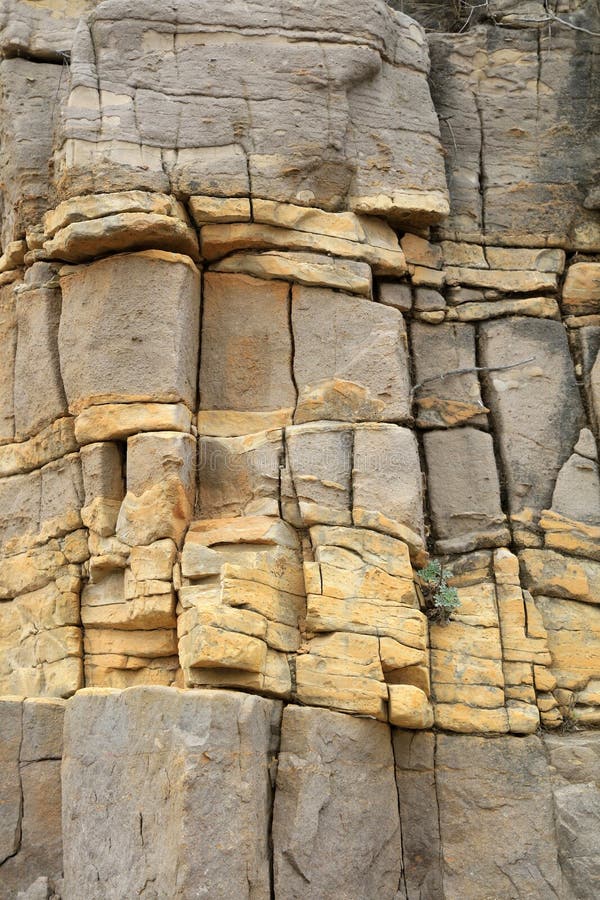 Horizontal Bedding Structure of Rock Stock Image - Image of closeup ...
