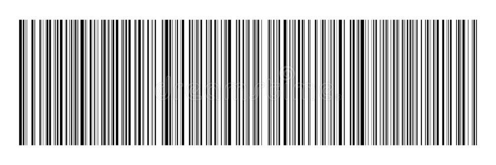 Horizontal Black Bar Code on White for Pattern,background and De Stock ...