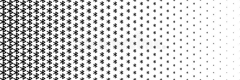 Horizontal Black Bluetooth Design for Pattern and Background Stock ...