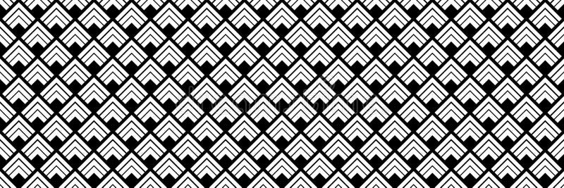 Horizontal Black Chevron Design for Pattern and Background Stock Vector ...