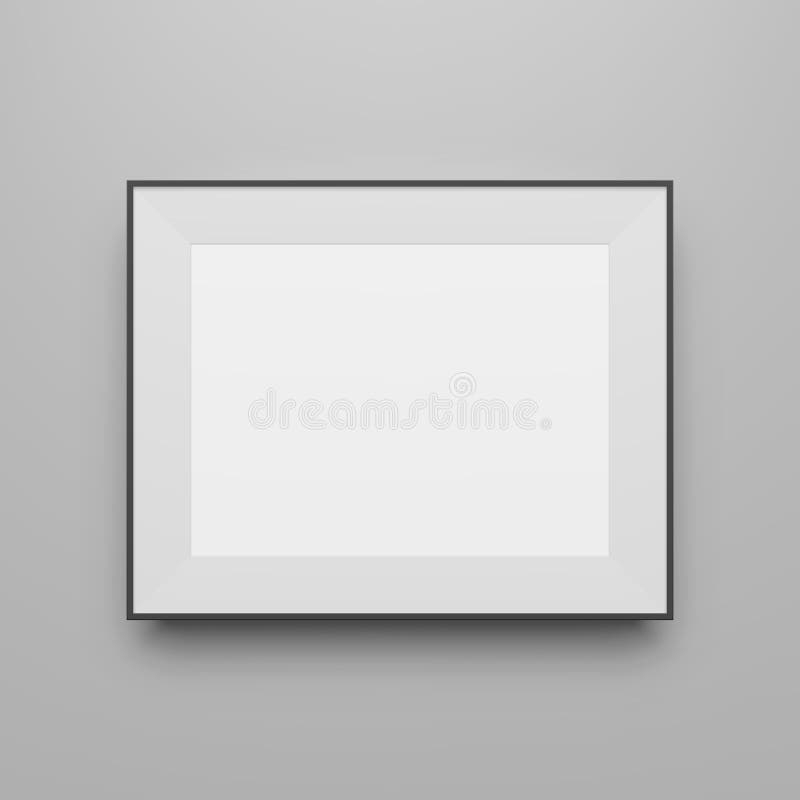 Horizontal Black Frame Blank Template Stock Vector - Illustration of ...