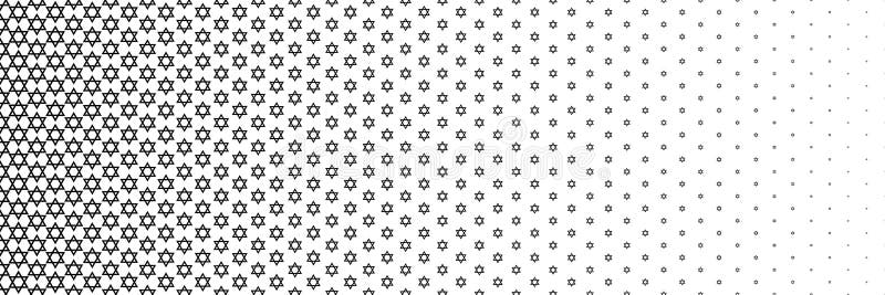 Horizontal Black Halftone of Star Design for Pattern and Background ...