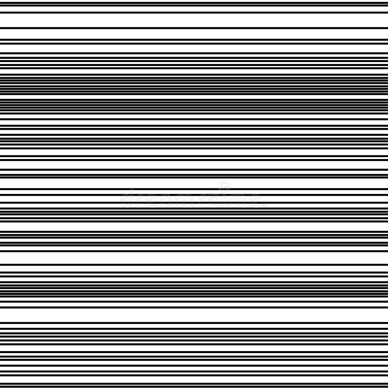 Horizontal Straight Black Lines Pattern Stock Vector - Illustration of ...