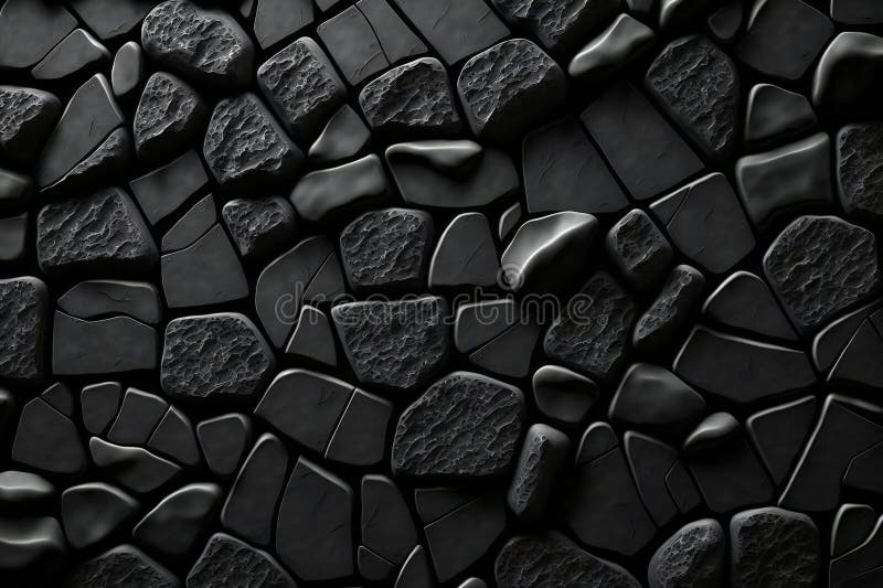 Horizontal Black Stone Texture for Pattern and Background, Abstract ...