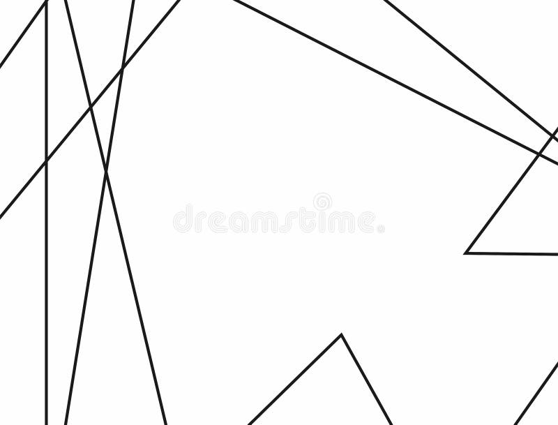 Horizontal Black and White Background with Random Lines. Stock Vector ...