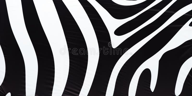 Horizontal Black and White Zebra Texture Background Stock Illustration ...