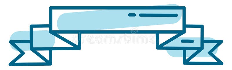 Horizontal Blue Banner, Icon Stock Vector - Illustration of blue ...