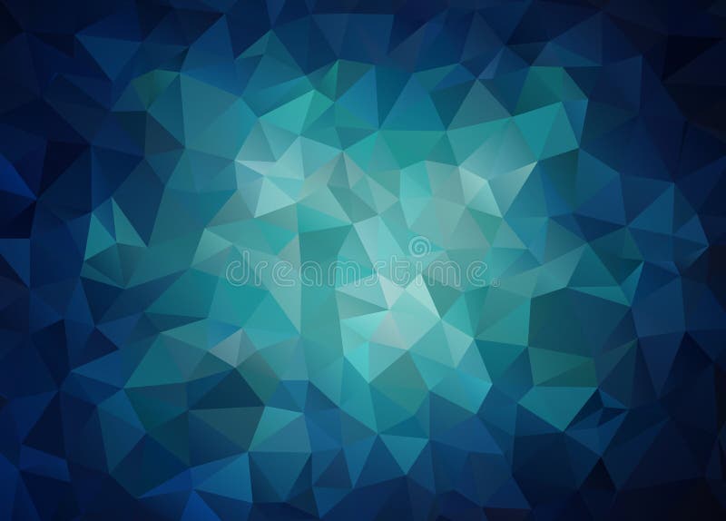 Horizontal Blue Banner with Triangle Shapes Stock Vector - Illustration ...