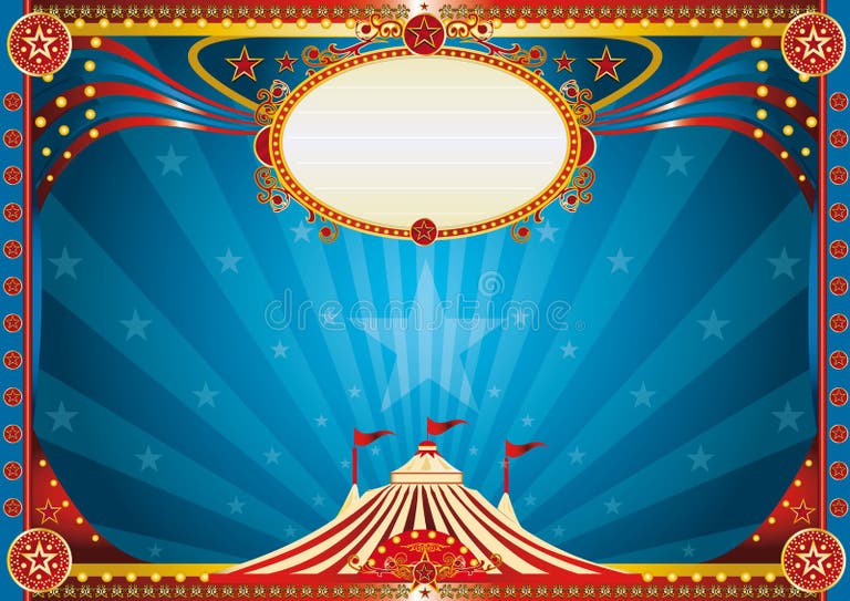 Blue Circus Background Stock Illustrations – 16,575 Blue Circus ...