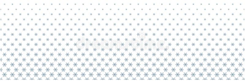 Horizontal Blue Snow Shape Design on White for Pattern Stock ...