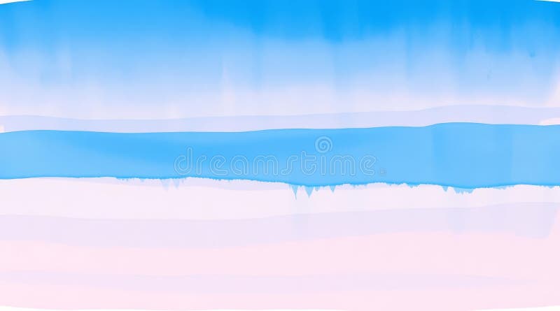 Horizontal Blue and White Watercolor Stripes with a Soft Gradient ...