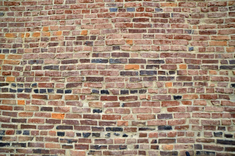 Horizontal Brick Pattern on Vintage Building Stock Image - Image of ...