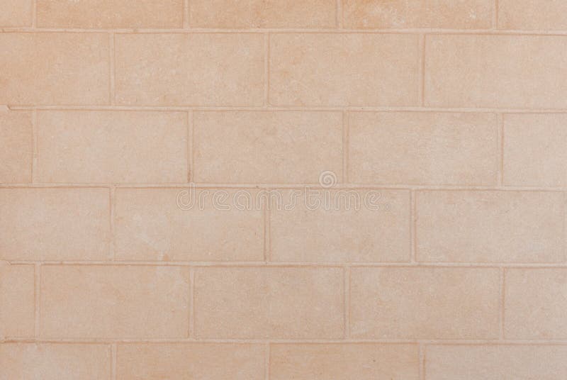 Horizontal Brick Tile Background. Large Decorative Brick Wall Close Up ...