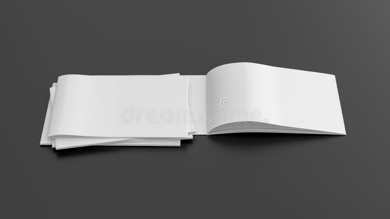 Horizontal Booklet Mock Up Stock Illustrations – 619 Horizontal Booklet ...