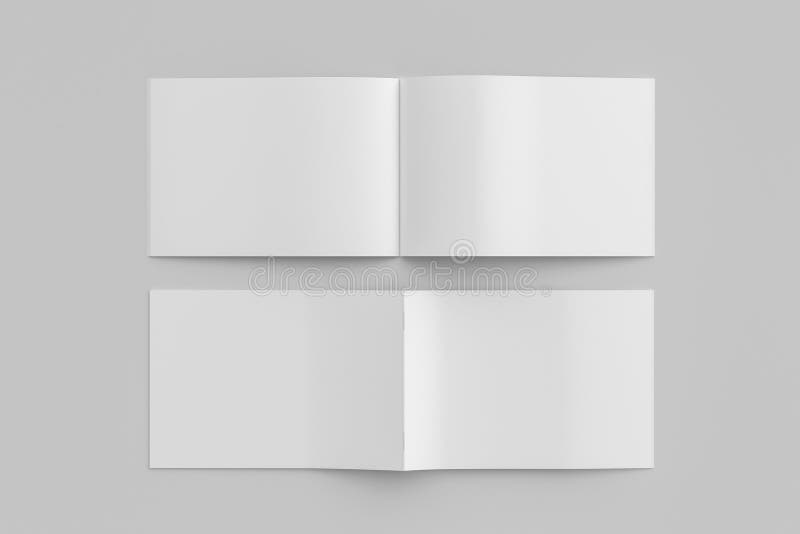 Horizontal Booklet Mock Up Stock Illustrations – 619 Horizontal Booklet ...