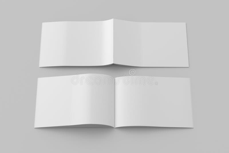 Horizontal Booklet Mock Up Stock Illustrations – 619 Horizontal Booklet ...