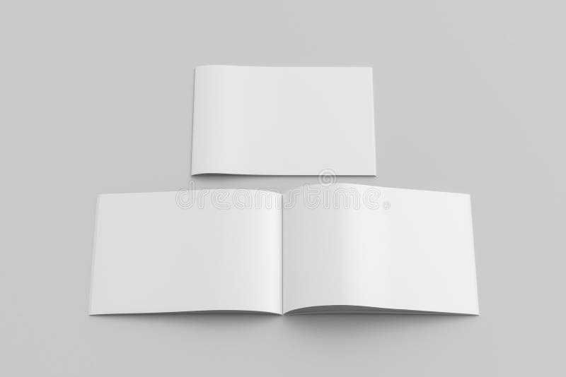 Horizontal Booklet Mock Up Stock Illustrations – 619 Horizontal Booklet ...