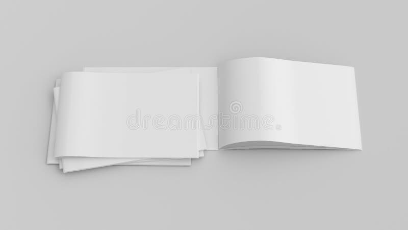 Horizontal Booklet Mock Up Stock Illustrations – 619 Horizontal Booklet ...