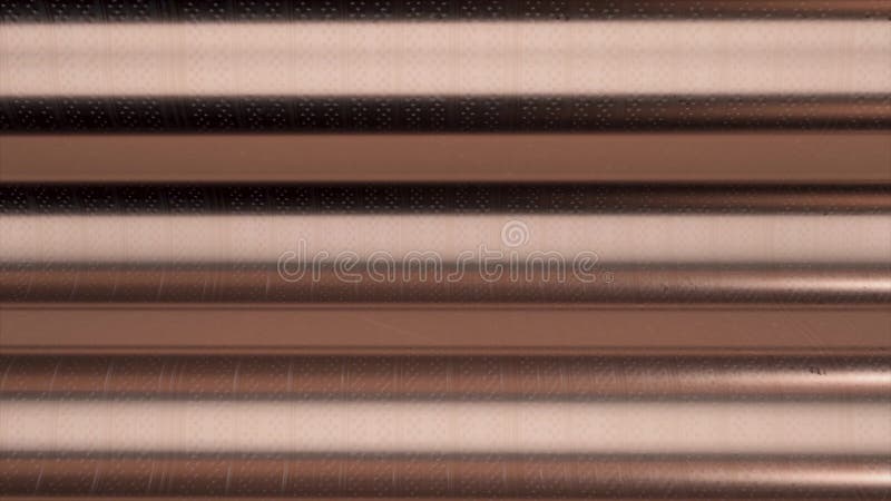 Horizontal Brown Lines on Metallic Background, Seamless Loop. Animation ...