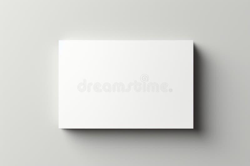 Horizontal Business Visiting Card Empty Mock Up on White Background ...