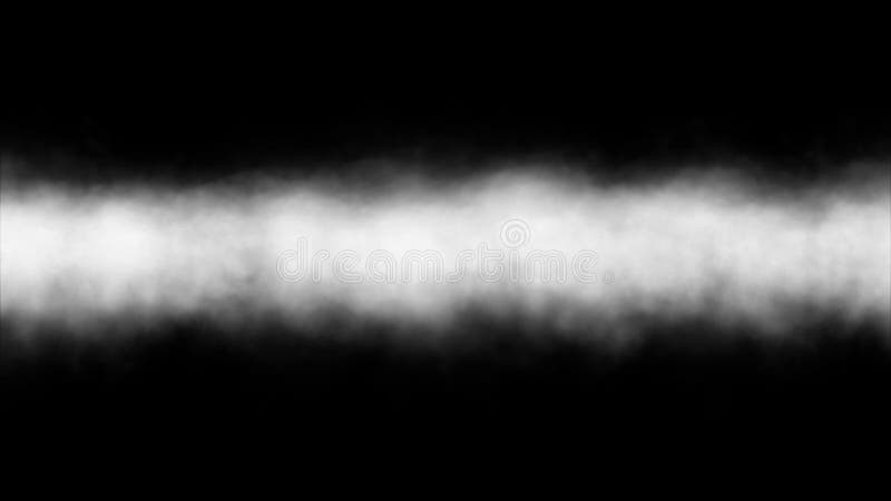 Horizontal Centered Line of Endless Smoke Steam Stock Footage - Video ...