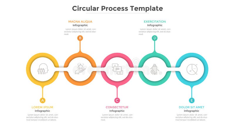 Modern Vector Infographic Template Stock Vector - Illustration of ...