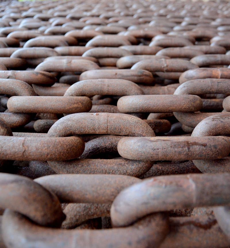 Horizontal chains stock photo. Image of steel, strength - 67979302