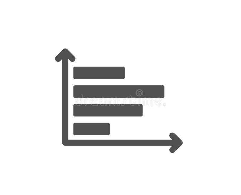 Horizontal Chart Icon. Column Graph Sign. Vector Stock Vector ...