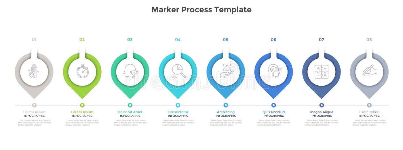 Process Milestone Markers Stock Illustrations – 35 Process Milestone ...