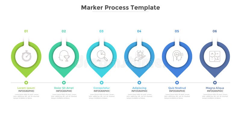 Modern Vector Infographic Template Stock Vector - Illustration of ...