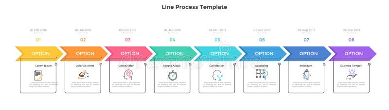 Modern Infographic Template Stock Vector - Illustration of connected ...