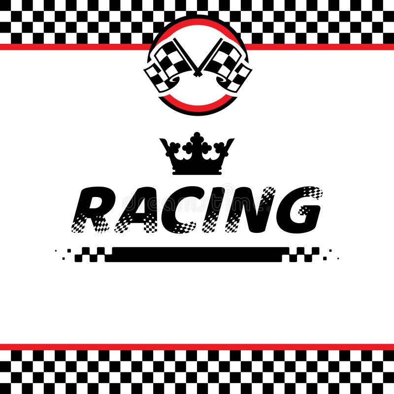 Racing Checkered Flag Border Stock Illustrations – 130 Racing Checkered ...